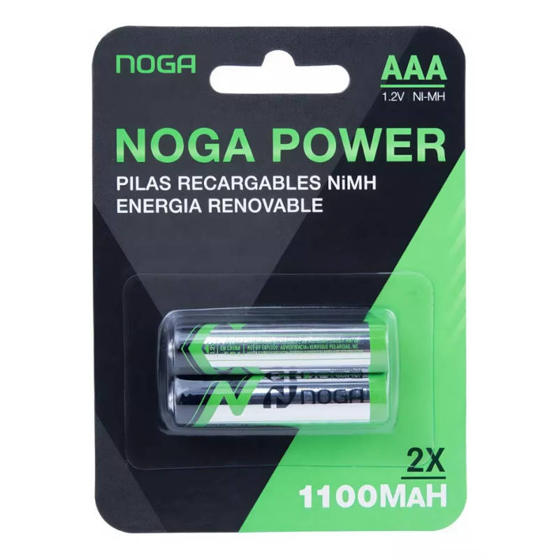 Pilas AAA recargables Noga blíster x 2 – Hipno Informática