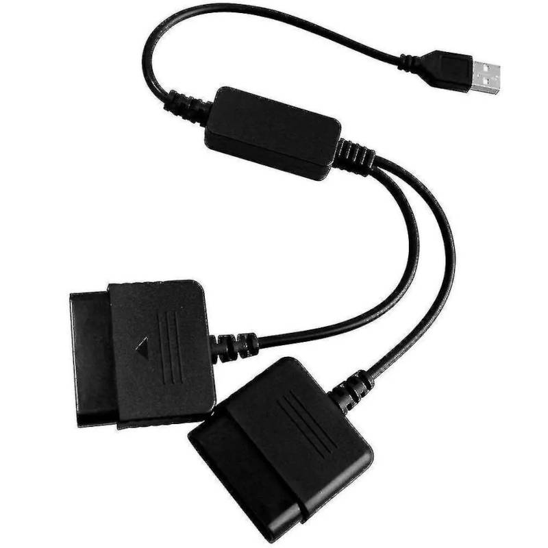 Adaptador joystick PlayStation 2 PS2 x2 a USB PC PS3 – Hipno Informática