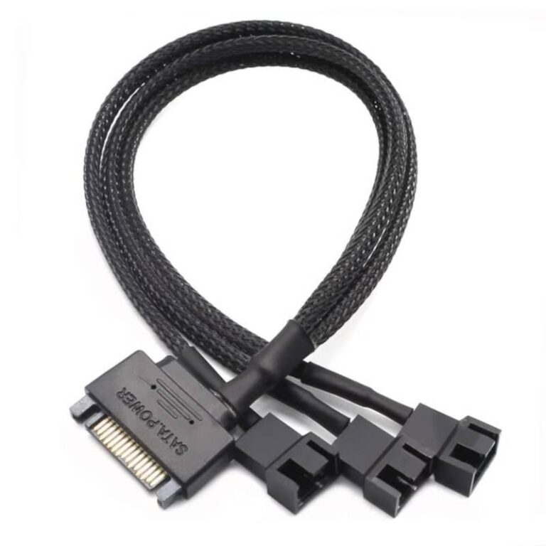 Cable splitter cooler SATA a 3 pines x 3 cooler – Hipno Informática