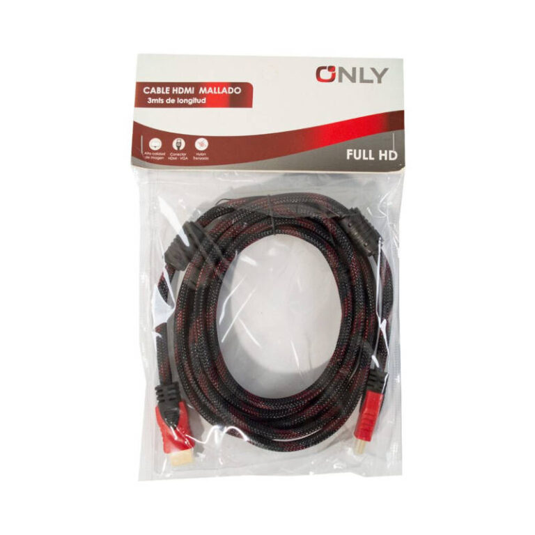 Cable HDMI mallado 3 metros Only – Hipno Informática